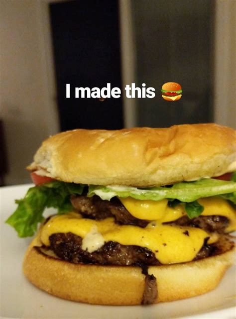 My Attempt At A Shake Shack Double Shackburger Rburgers