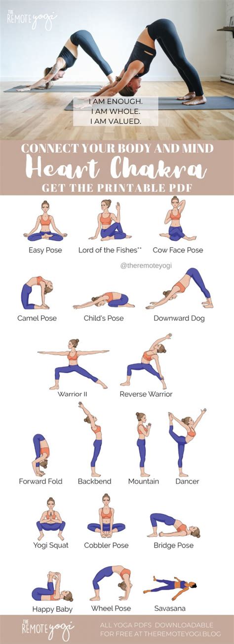 Free Printable Hatha Yoga Poses Chart FREE Printable A Z