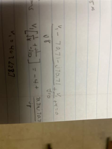 [college Circuits Complex Numbers Question] I M Getting A Different