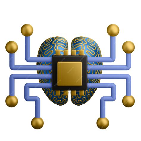Premium Psd 3d Brain Interface Engine Processor