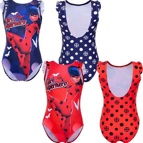 Miraculous Lady Bug Swimsuit Stars And Heroes