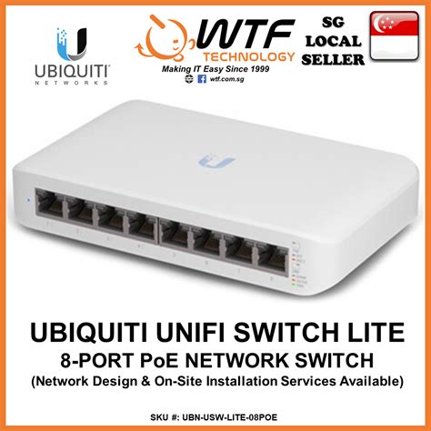 [sg Distri Warranty] Ubiquiti Ubnt Ui Unifi Usw Us Lite Flex 5 8 16 Port Poe Network Switch