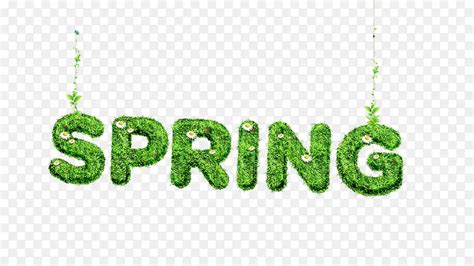 绿色英文springpng图片素材下载图片编号9155657 Png素材网