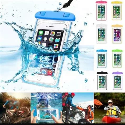 Funda Protectora Impermeable P Funda Para Tel Fono Celular Que Protege Del Color Azul Arena