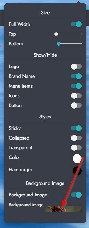 Background Image On Nav Bar Mobirise Forums