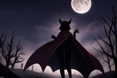 Premium Ai Image As The Daring Vampire Girl Takes Flight Her Velvet