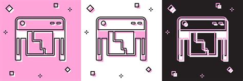 플로터 아이콘을 분홍색과 흰색 검은색 배경으로 분리하여 설정합니다 대형 복합기 거짓말 탐지기 인쇄소 서비스 벡터 Cmyk에 대한 스톡 벡터 아트 및 기타 이미지 Istock