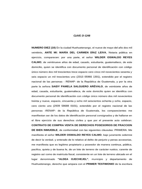 10 Testimonio Especial Pdf Ley Común