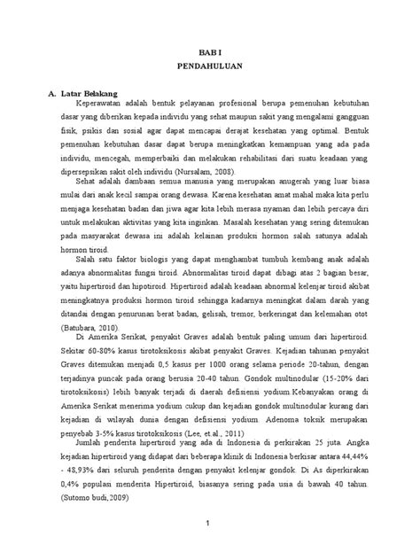 Askep Dan Lp Hipertiroid Pdf Pengembangan Diri Sains And Matematika