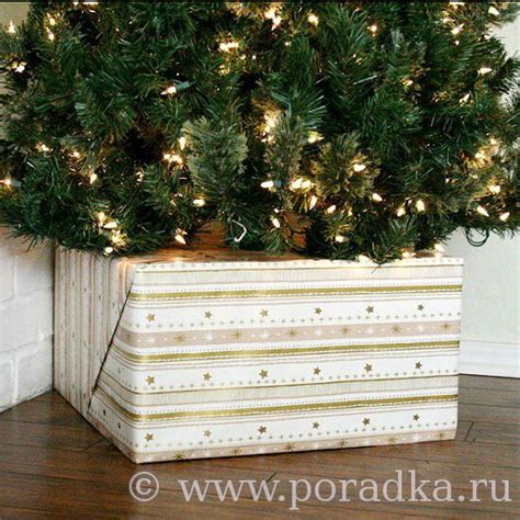 Как украсить низ новогодней елки: простые варианты