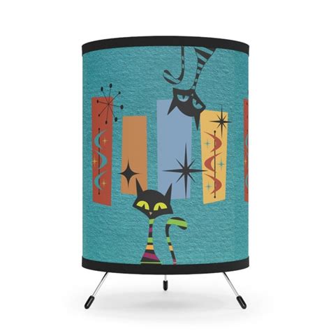 Mid Century Modern Cat Lamp Shade Etsy
