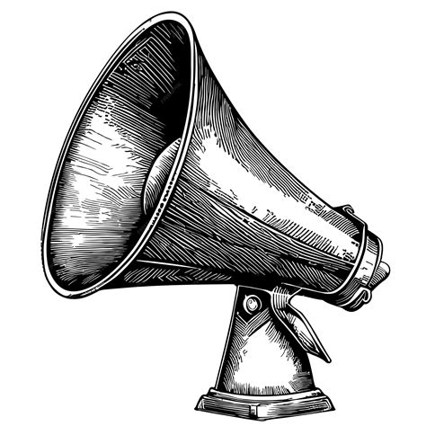 Premium Vector Loudspeaker Hand Drawn Sketch In Doodle Style Illustration