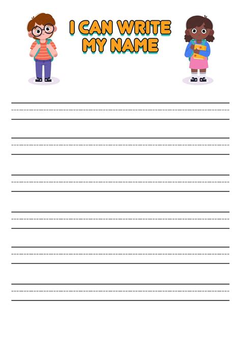 Name Writing Worksheets Blank Sheet Free Download And Print For You
