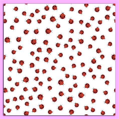 Premium Vector Cute Ladybug Seamless Pattern Background Vector