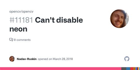 Can T Disable Neon Issue Opencv Opencv GitHub