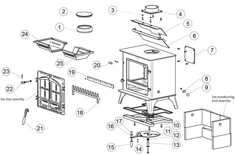 Wood Burning Stove Parts Diagram Reviewmotors Co