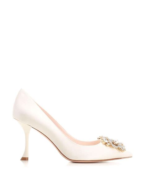 Roger Vivier Efflorescence Pump In Natural Lyst