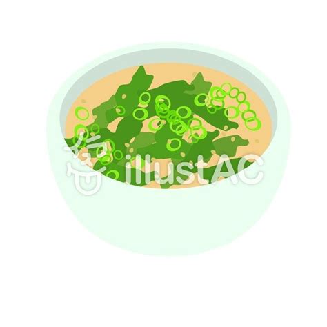 わかめスープイラスト No 240624無料イラストならイラストAC