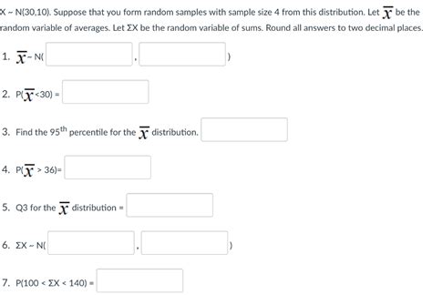 Solved X N Suppose That You Form Random Samples With Chegg