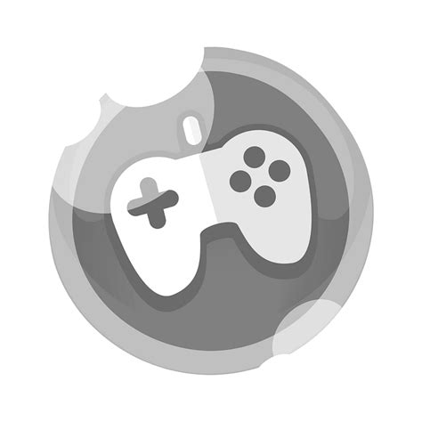 Round Grey Gamepad Button Free Vector Icons On