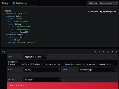 Application Insights Error Unknown Macro TimeFilter On 6 5 0 Beta1