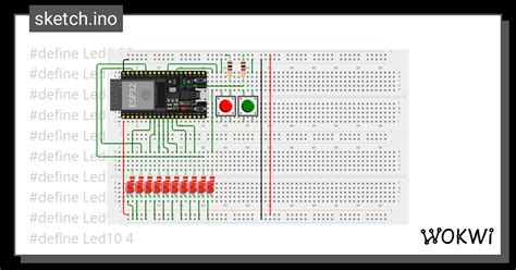 Pulsadores Y Led Wokwi ESP STM Arduino Simulator