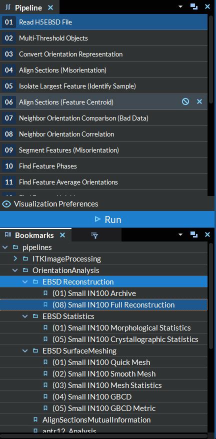 3 9 Bookmarks View — Dream3d Nx 7 2 0 Documentation