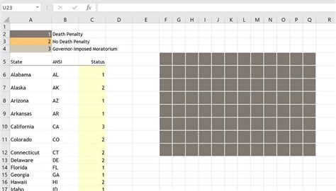 How To Create A Grid Map In Excel
