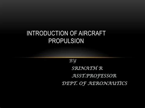 Introduction Of Aircraft Propulsionpdf