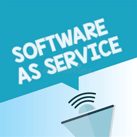 word writing text software as service business concept for on demand