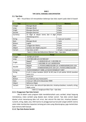 Modul VB 6 0 Mengenal Dan Mencoba MS Visual Basic 6 BAB I MENGENAL