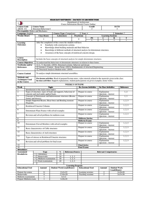 arch 331 pdf beam structure structural analysis