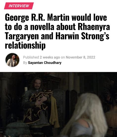 A Novella About Rhaenyra And Harwins Sex Life Before Twow And Ados Lol R Freefolk