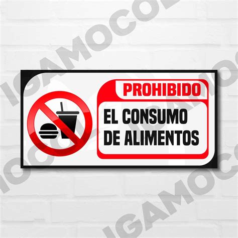 Señal Prohibido El Consumo De Alimentos Igamocol