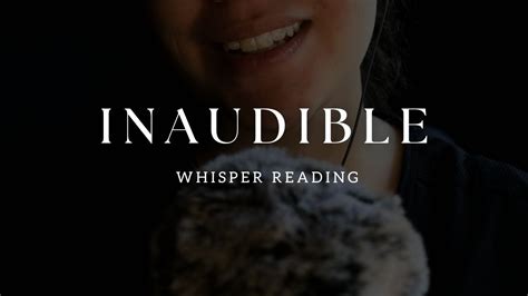 Asmr Inaudible Whisper Reading Youtube