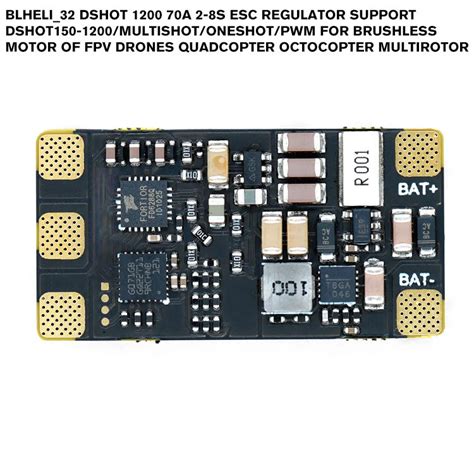 Blheli32 Dshot 1200 70a 2 8s Esc Regulator Support Dshot150 1200mult