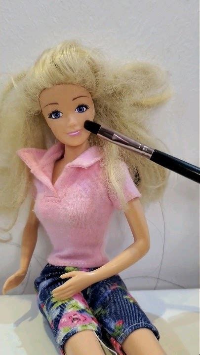 ميك اب باربي Barbie Makeup 💄 Shorts Barbiedolls Youtubeshorts Youtube
