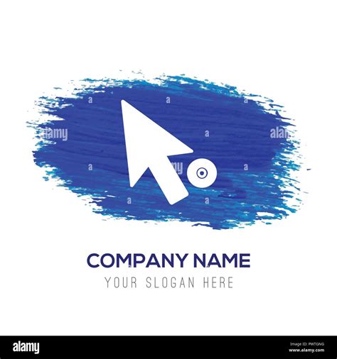 Text Cursor Icon Blue Watercolor Background Stock Vector Image Art