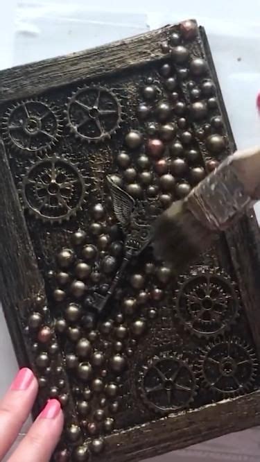 Diy Notepad Decor Idea Украшенные блокноты Стимпанк своими руками Украшенные коробки