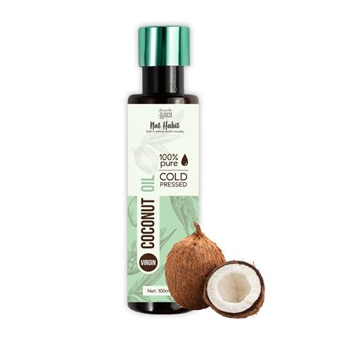 Nat Habit Cold Pressed 100 Pure Virgin Coconut Oil Skin Desertcart