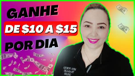 RENDA EXTRA SEM SAIR DE CASA GANHE DE 10 A 15 DÓLARES POR DIA GC