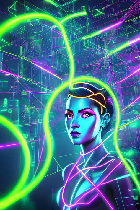 Female Android D Illustration Stock Illustration Illustration Of Clone Bionic