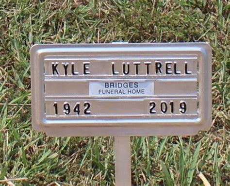 Kyle W Luttrell 1942 2019 Find A Grave Memorial