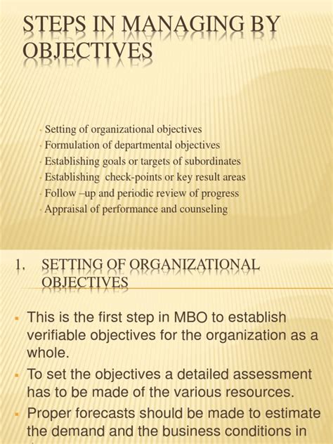 Steps In Mbo Pdf Performance Appraisal Applied Psychology