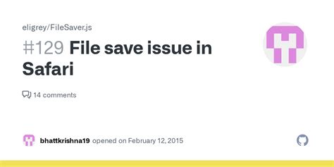 File Save Issue In Safari · Issue 129 · Eligreyfilesaverjs · Github