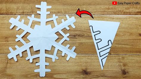 Paper Cutting Snowflakes Design ️ How To Make Snowflake Out Of Paper 🎄