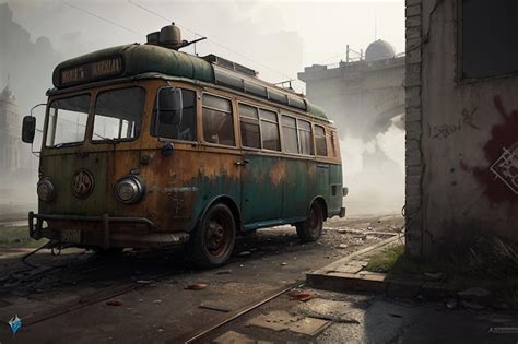 Premium Ai Image A Bus That Says Bus Number 4 On It