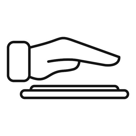 Premium Vector Scan Hand Palm Icon Outline Vector Individual