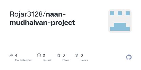 GitHub Rojar3128 Naan Mudhalvan Project