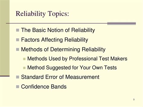 Ppt Chapter 3 Reliability Powerpoint Presentation Free Download